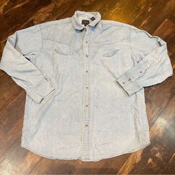 Roper | Shirts | Mens Roper Denim Button Down Shirt Size Large | Poshmark